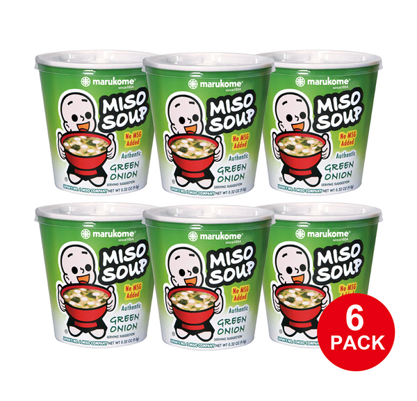 Instant Miso Soup Cup Green Onion - 6 cups – Marukome